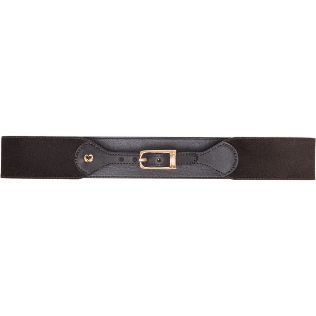 MAJE Maje Mixed Suede and Leather Corset Belt